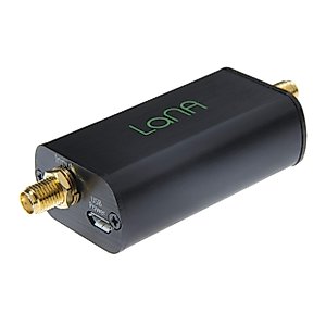 Nooelec Lana - Ultra Low-Noise Amplifier (LNA) Module for RF & Software Defined Radio (SDR) with Enclosure & Accessories. Wideband 20MHz-4000MHz Frequency Capability with Bias Tee & USB Power Options