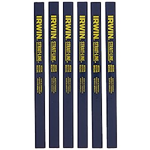 IRWIN Carpenter Pencil, Medium Lead, 6-Piece (66400)