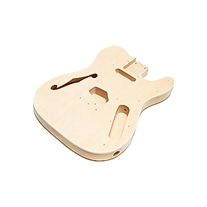 Solo TCK-100 DIY Semi Hollow Electric Guitar Kit With Maple Top