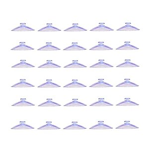 GDQLCNXB 30mm/1.18" Suction Cups for Glass Table Tops, Rubber Transparent Anti-Collision Sucker Pad Without Hooks for Home Decoration 30 Pcs