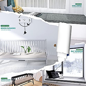 mudilun Bench Cushions,Bench Cushion for Indoor Furniture,70D Thickened Foam,31.4x11.8x1.96in with Ties Patio Cushions with Zipper,Soft Sofa Seat Cushion,Gray Patio Swing Pads