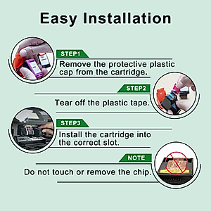 SAILNER 901 Black Ink Cartridges Remanufactured Ink Cartridge Replacement for HP 901 901XL 901 XL Black Ink use with HP OfficeJet 4500 J4500 Series J4580 J4680 Printer 2 Pack 901XL Ink Cartridges