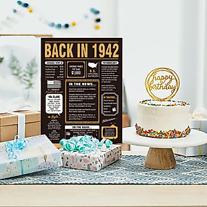 Ogeby Funny 82th Birthday Gifts for Women Men, Jumbo 82th Birthday Card for Dad Mom Grandma, Happy 82 Year Old Birthday Gifts, Big Back in 1942 Birthday Cards Gifts