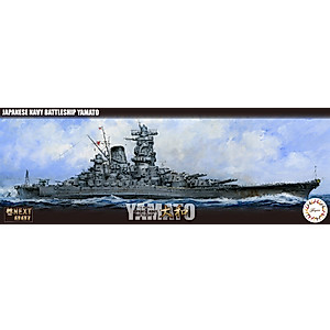 Fujimi Model 1/700 Ship Next Series No.1 Japanese Navy Battleship Yamato (New Exhibition Base Specification), Color Coded, Plastic Model Ship NX1