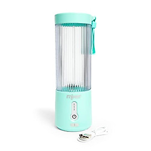 Mixerr Light Mint Portable Blender for Shakes and Smoothies, USB Rechargeable, More blends per charger, cordless blender On-the-Go 450 ml Juicer Cup for Sports, Travel and Outdoors (Light Mint)