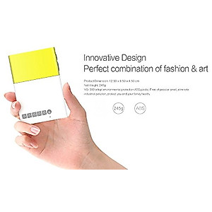 Mini Projector,1080P Full HD LED Video Projector Home Theater Beamer,Indoor&Outdoor Portable Projector,Ideal for Living Room /Bedroom/Camping/Travel/Party