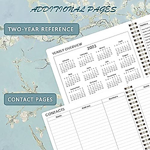 2023-2024 Planner - Planner/Calendar 2023-2024, Jul 2023 - Jun 2024, 2023-2024 Planner Weekly and Monthly with Monthly Tabs, 8" x 10", Strong Twin- Wire Binding, Flexible Hardcover, Daily Organizer