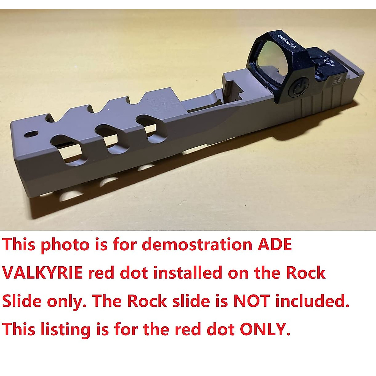 Ade Advanced Optics Valkyrie 4MOA Green Dot Sight for RMR Footprint/Mounting Plate/Slide/Plate Optics Ready Pistol - 4 MOA