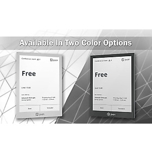 Joan 6 Pro Black: Wireless Meeting Room Scheduler: 6 Inch Tablet E Ink Carta Electronic Paper Screen