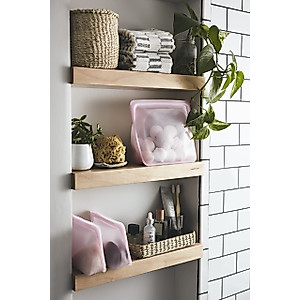 Stasher Reusable Silicone Storage Bags, Food Storage Containers, Microwave and Dishwasher Safe, Leak-free