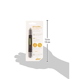 Slice 10512 Pen Cutter, Auto-Retractable Ceramic Blade, Safety Knife, Stays Sharp up to 11x Longer Than Steel Blades