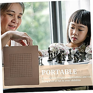 BESPORTBLE 2pcs Checkerboard Travel Accessories China Set Travel Toiletries Chinese Chess Supplies Game Pieces Shogi Board Game Convenient Chessboard Folding Chess Board Chess Game Accessory