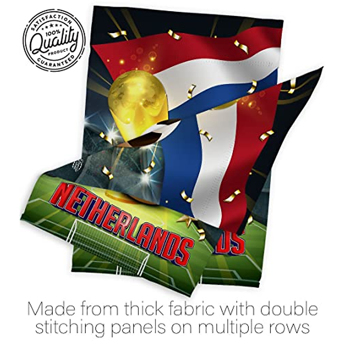 Ornament Collection World Cup Netherlands Garden Set Wood Sports Soccer Game Goal Ball Football Entertainment Activity Physical House Decoration Banner Small Yard Gift Double-Sided, Flag + Wall Dowel