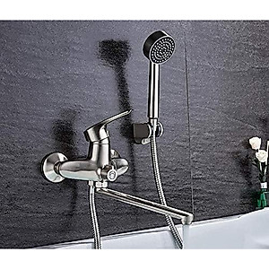 Kitchen Taps Bathtub Faucet Bathroom Chrome Plated Outlet Pipe Bath Shower Faucets Head Surface Inside Brass Bathtub Faucets