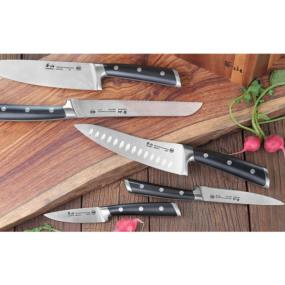 Cangshan S Series 60140 12-Piece German Steel Forged Knife Block Set