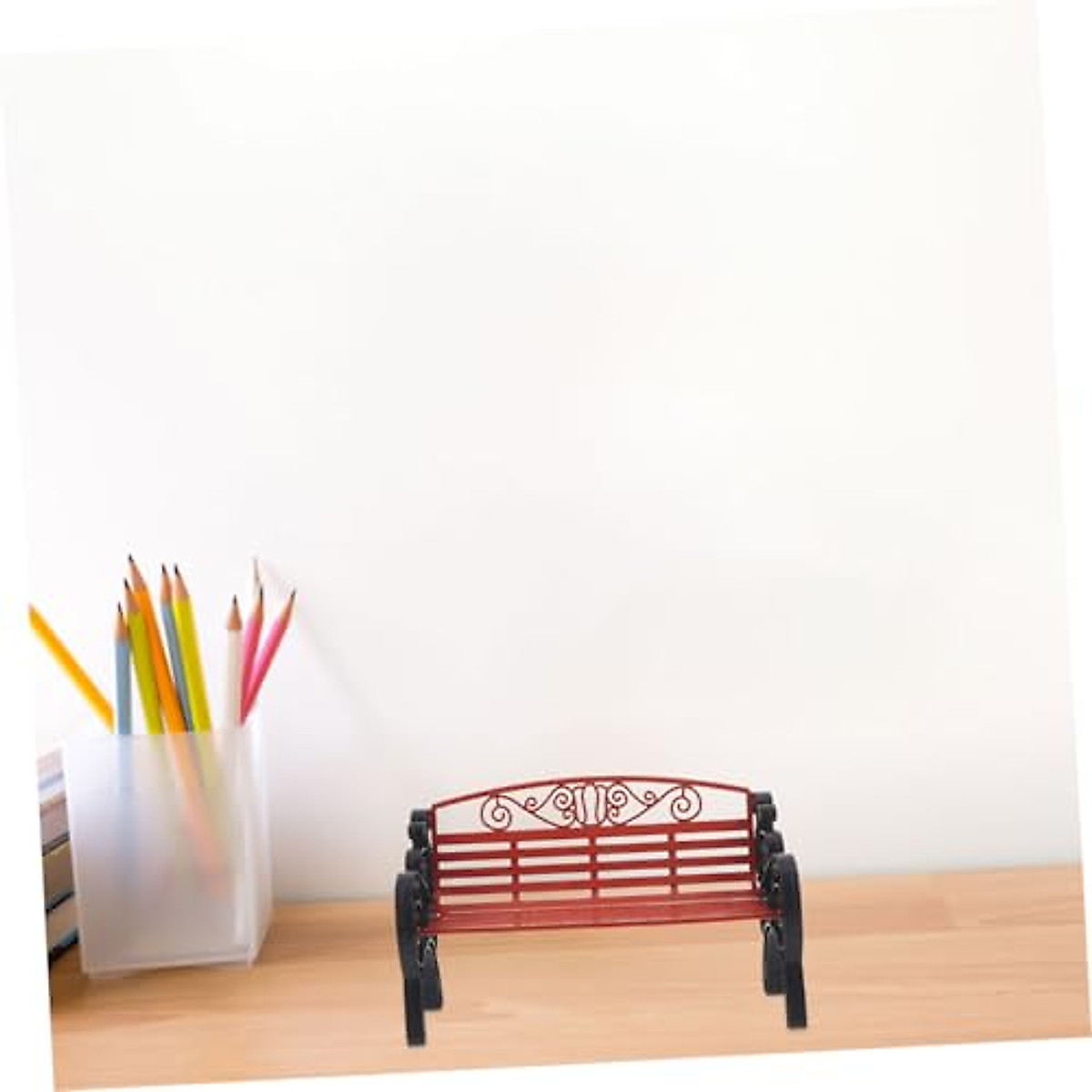 NAMOARLY 2pcs Park Chair Model Small Bench Model Desktop Decor Small Bench Figurine Desktop Simulated Bench Model Small Park Bench Simulation Bench Model Bench Model Decoration Table Decor