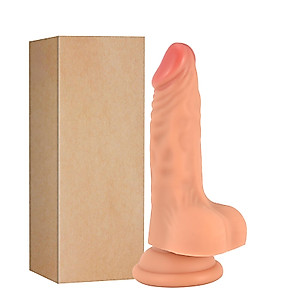 Beginner 5 Inch Silicone Dildo,Realistic Mini Lifelike Soft Dildos with Strong Suction Cup for Hands-Free Play,Adult Sex Toy for Women Men Couples,G-Spot Stimulation Starter Dildos Anal Training Toys
