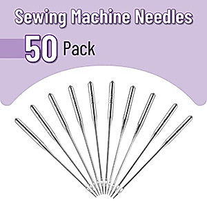 Mr. Pen- Sewing Machine Needles, 50 Pack, Universal Sewing Machine Needles for Singer, Brother, Janome, Varmax, Assorted Sizes 65/9, 75/11, 80/12, 90/14, 100/16, Needles for Sewing Machine