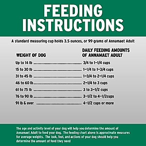 Annamaet Original Adult Formula Dry Dog Food, 23% Protein (Chicken & Brown Rice), 5-lb Bag