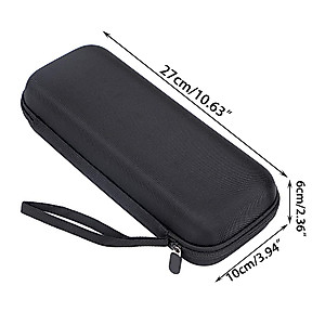 Hipiwe EVA Essential Oils Carrying Case Organizer for 20 Bottles 5ml 10ml Standard and Rollers Bottles Portable Hard Shell Essential Oils Travel Bag Holder for Essential Oils Bottle Storage (Black)