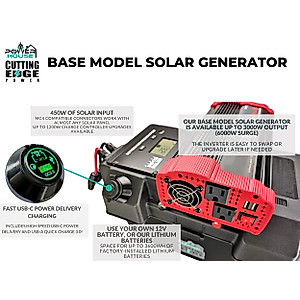 DIY Solar Generator Battery Box: Fully Assembled, Modular and Expandable with up to 3000W Output and 3.6kWh Battery Capacity (1000W Pure Sine)