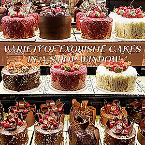 20 Pcs 12 Inch Round Cake Drum Round Boards Cardboard 0.4 Inch Thick Cake Drums Cake Decorating Supplies for Wedding Birthday Party (White)