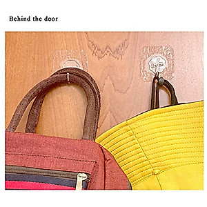 Traceless Utility-Hooks Transparent Reusable Seamless Self Adhesive Suit for Kitchen Curtain Storage Towel 7 Pack