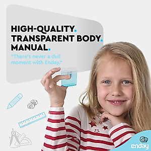 Pencil Sharpener Dual Hole Manual Blue, Jumbo Crayon Sharpener with Cover and Bin, Handheld Color Pencil Sharpeners for Large & Standard Pencils, Also Available in Red, Green, Purple, 1 Pc – by Enday