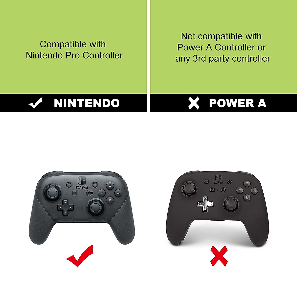 ahishfoneya Adjustable Mount Clip for Switch Official Pro Controller, The Original Pro Controller Clip Mount Compatible with Nintendo Switch/OLED/Lite,Black (Black)