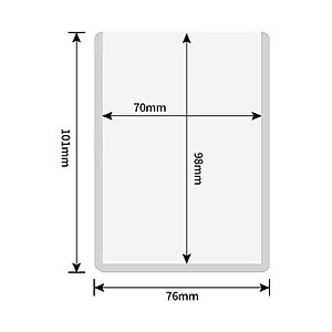 35pt Top Loader for Trading Cards,Baseball Card Protectors Hard Plastic,Sports Cards 50pc Toploader and 50pcs Penny Sleeves(100ct.White)