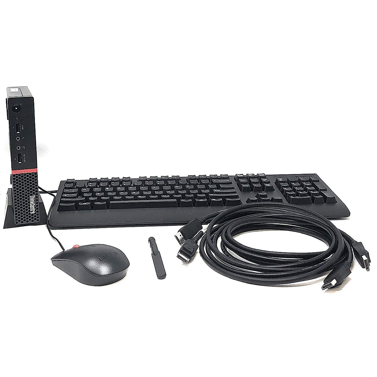 Lenovo ThinkCentre M715Q (2ND GEN) - Tiny - Ryzen 3 Pro 2200GE 3.2 GHZ - 8 GB - 128 GB WIN10 Pro Business Desktop with Microtella DisplayPort Cables