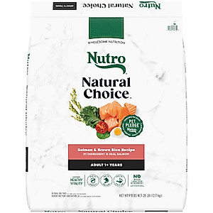 Nutro Natural Choice Adult Dry Dog Food, Salmon & Brown Rice Recipe, 28 lb. Bag