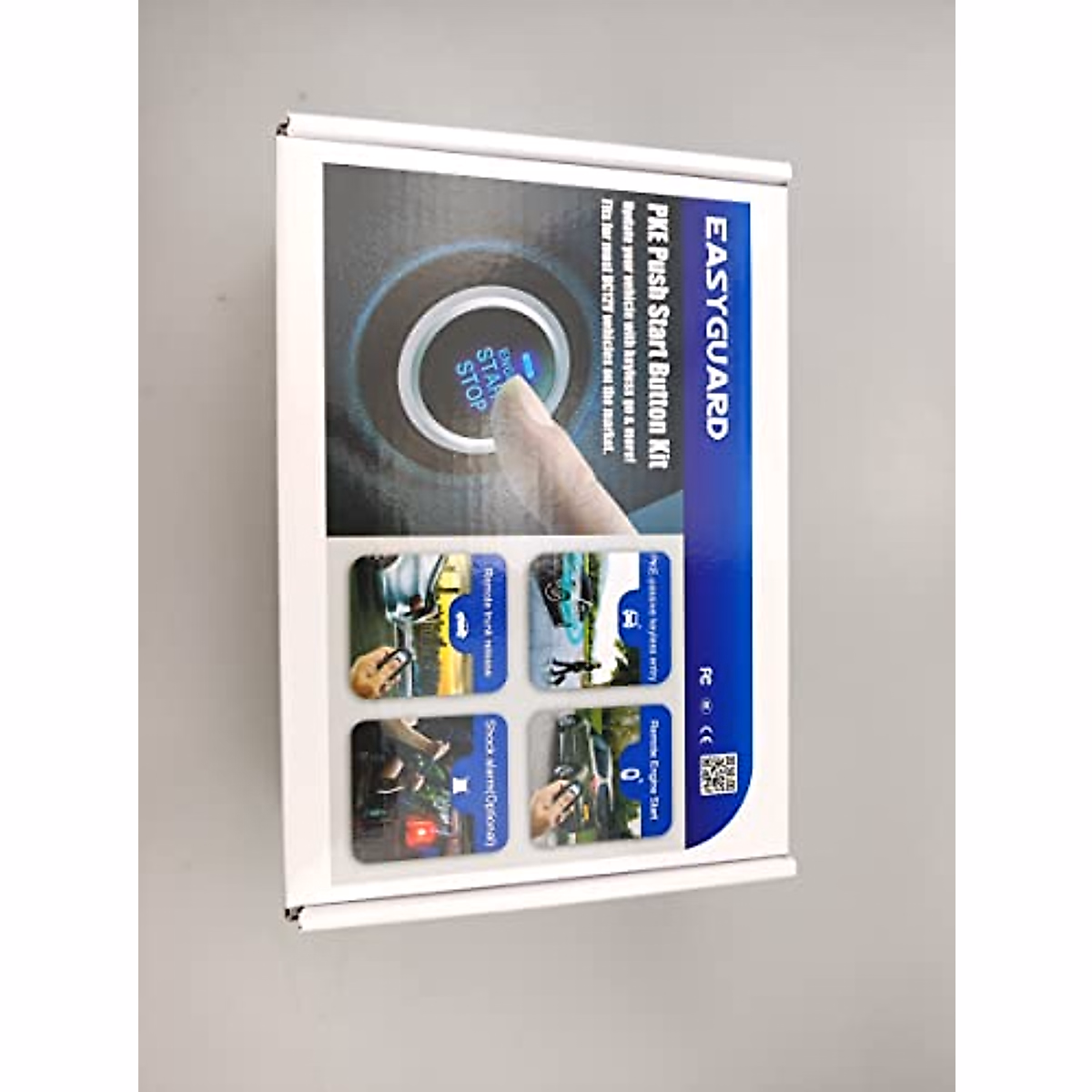 EASYGUARD EC003-NS PKE car Alarm Proximity Entry Push Start Button Remote Engine Start Shock Alarm Warning DC12V