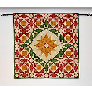 Full Line Stencil - Christmas Star - Edge to Edge Stencil, Continuous Line Template for Free Motion Quilting, Long-Arm Quilting (60041)