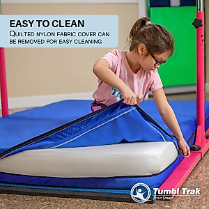 Tumbl Trak Home Practice Mat (Blue), 4ft x 6ft x 6in, HPM-466blue