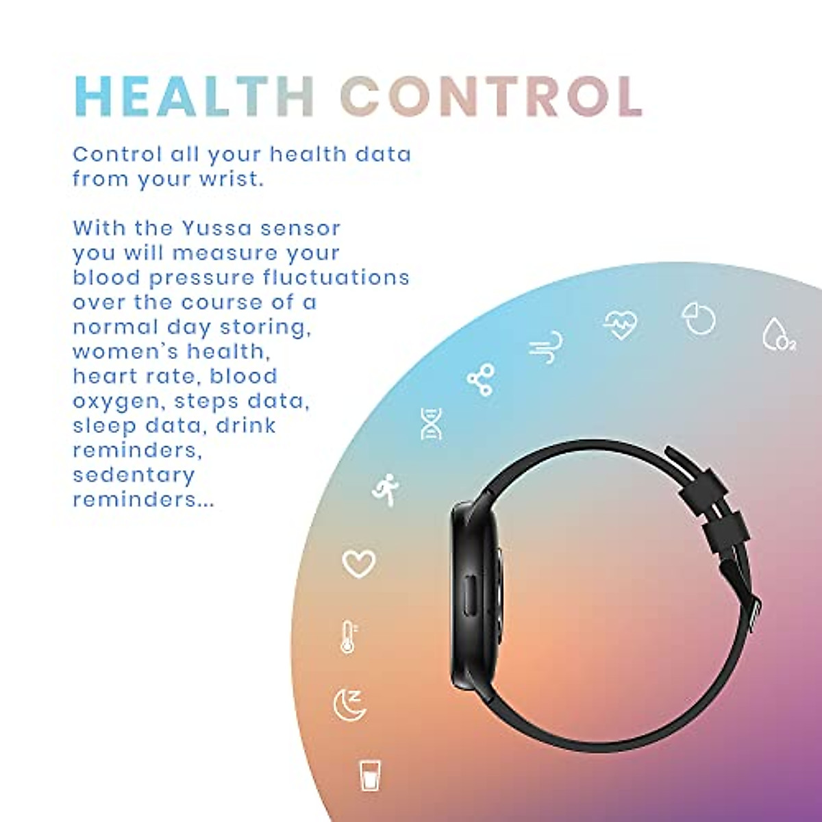 yussa Smartwatch Answer/Make Calls | Speaker | 1.32 '' HD Full Screen | AI Assistant | Android Smartwatch & iPhone Compatible | Fitness & Health Tracking | +20 Sports | for Man and Woman