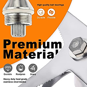 Hicello Wet Blade Assembly, Stainless Steel Blender Replacement Parts, Six Blades Blender Blade Compatible with Vitamix 1151,1152