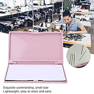 ViaGasaFamido Magnetic Needle Storage Case, Rectangle Magnetic Manual DIY Sewing Stitching Pin Storage Box Plastic Cross Stitch Sewing Knitting Pin Organizer Container Tool
