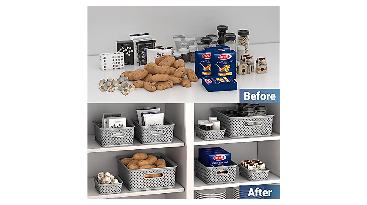 MaxGear Plastic Storage Bins - Organize Your Home Effortlessly