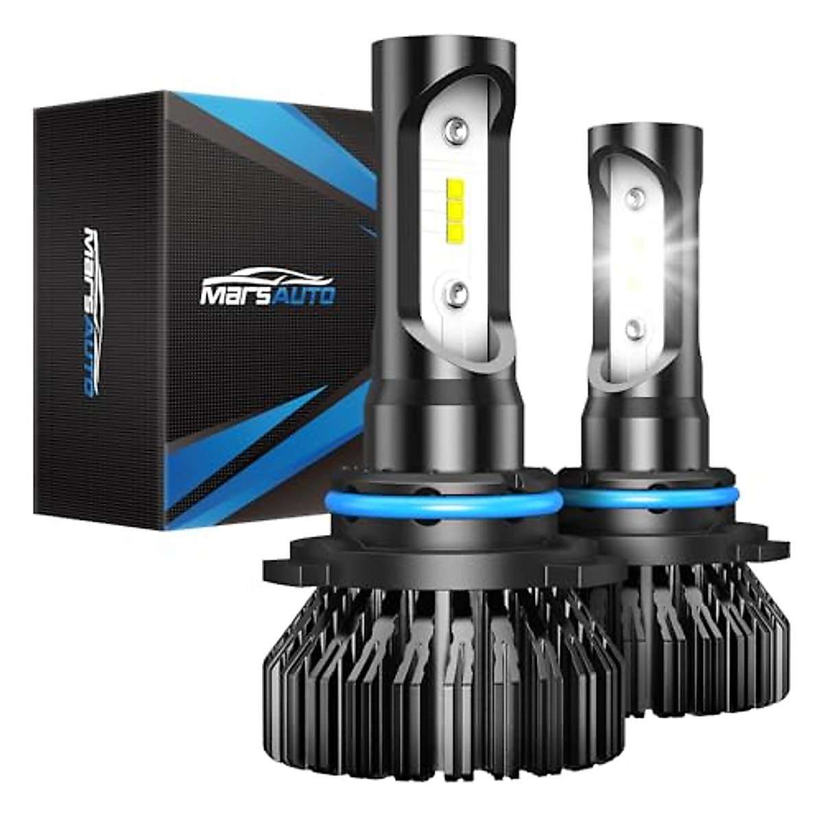 Marsauto 9006 Bulbs HB4 HB4U 9006XS Fog Bulb, 12 CSP Chips Cool Bright, Pack of 2