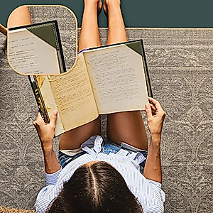 12 Pcs Leather Corner Bookmarks for Women Book Lovers Gifts Corner Page Book Marks Book Accessories for Reading Lover Cute Handmade Book Reading Gift for Book Lovers Felt Triangle Bookmark for Bible