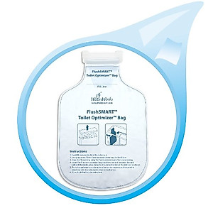 PF WaterWorks PF0550 FlushSMART Toilet Tank Optimizer Insert/Bag, Saves 1/2 to 3/4 Gallon Water per Flush, White