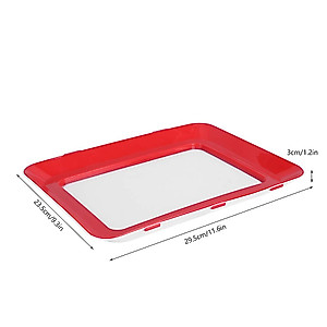 Zerodis Food Preservation Trays Reusable Food Preservation Tray Vacuum Seal Stackable Food Storage Container Kitchen Tools