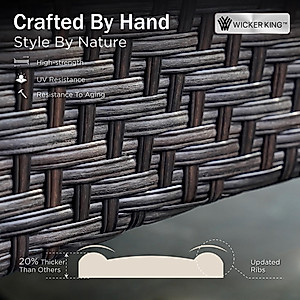 PHI VILLA Large Patio Furniture Set 12 Piece, Half-Moon Outdoor Couch Set for 10 Persons with 2 Patio Coffee Table for Garden, Poolside, Balcony, Backyard