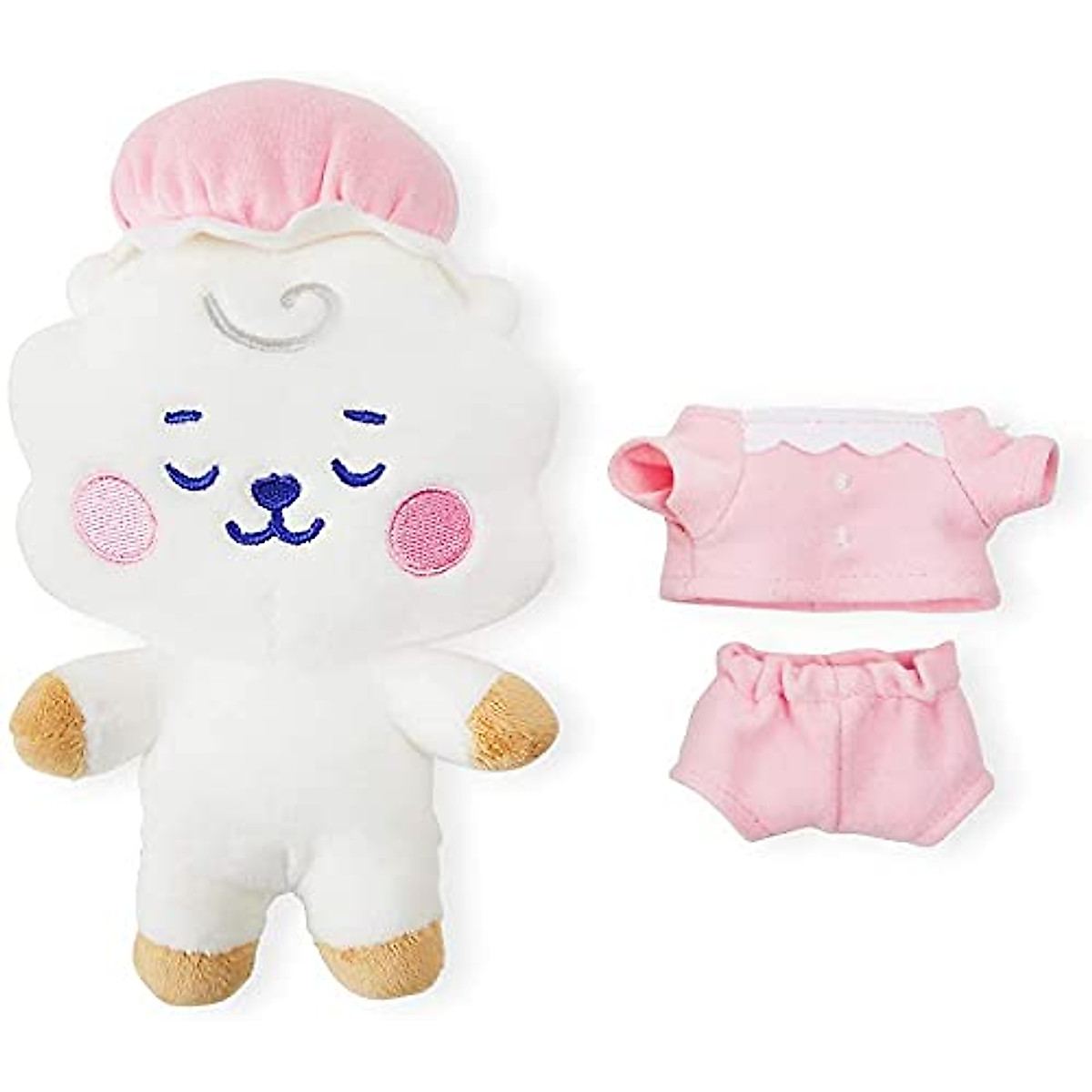 Lerion Cartoon Pillow for Kids,Pillow Doll Plush Small Plush Puppets,Dream of Baby Series Character Cute Small Plush Stuffed Animal Figure Doll (Rj,7.8 inch)