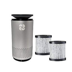 KIKI PURE A2 UV & 3 STAGE H13 HEPA AIR PURIFIER (Silver) Bundle with Two Replacement Filters