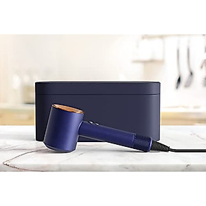 Limited Edition Dyson Supersonic Hair Dryer with ClothZen Cleaning Cloth – Includes Flyaway Attachment, Styling Concentrator, Diffuser, Gentle Air Attachment & Wide-Tooth Comb – Prussian-Blue