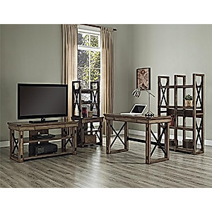 Ameriwood Home Wildwood Wood Veneer Entryway Hall Tree with Storage Bench, Rustic Gray