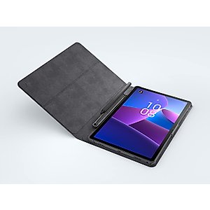 Lenovo - M10 Plus (3rd Gen) Folio Case (US) - 10-inch - Convertible Folio Stand - Built-in Pen Pouch - Sleep/Wake Function - Grey (Pen Sold Separately)