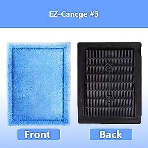 Yonice 8 Pcs Aquarium Filter Cartridge,Compatible for Aqua-Tech 20-40/30-60 Power Filters,Replacement for AquaTech EZ-Change #3